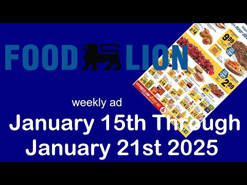 Food Lion weekly ad January 15th through January 21st 2025