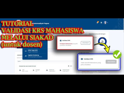 [UNTUK DOSEN] Tutorial Validasi KRS Mahasiswa Melalui SIAKAD UM PAPUA