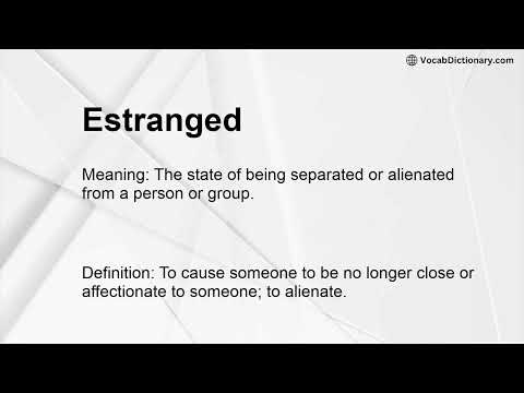 Estranged Meaning