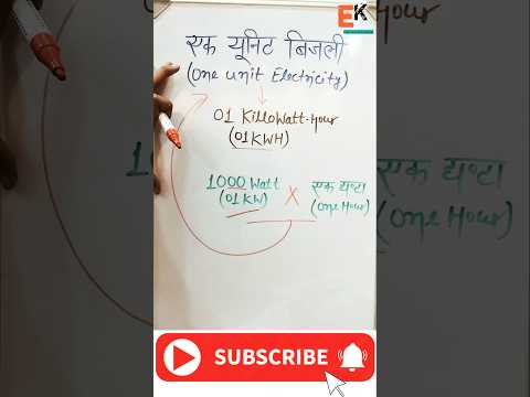 What is 1 Unit of Electricity ? Simple Explanation! One KWH | #electricalknowledge #electricity