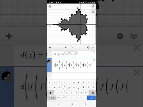 Complex Analysis: How to Graph the Mandelbrot Set Fractal on Desmos #desmos #mathart #fractalart