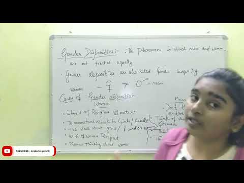 Meaning of Gender disparity , Causes of gender inequality.