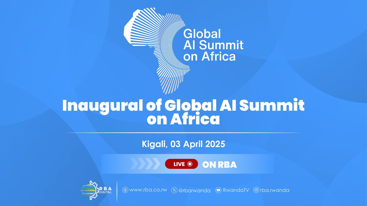 🔴LIVE: Inaugural Global AI Summit on Africa | Kigali, 3 April 2025