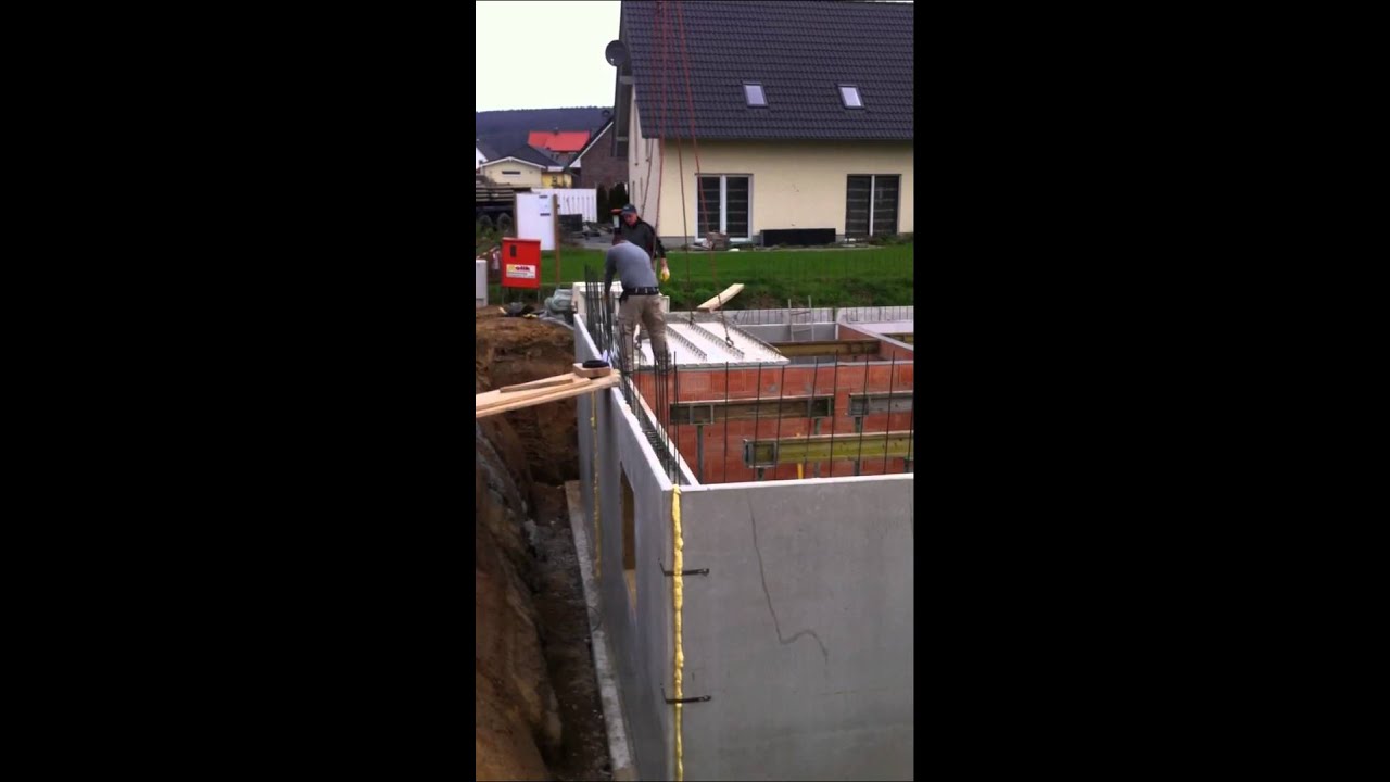 Kellergeschoßdecke aus Beton