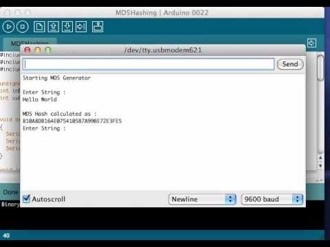 MD5 Hash Generation on Arduino | Square Thoughts