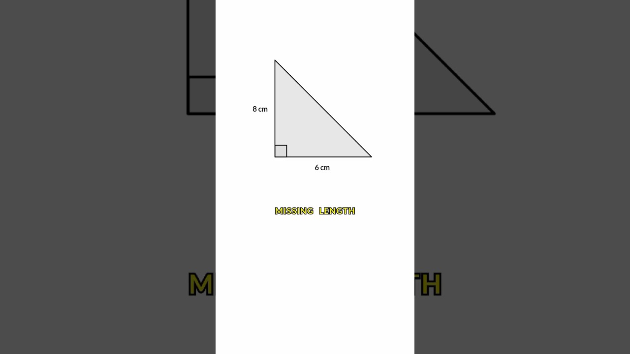 Find Missing Length In This Right Triangle!