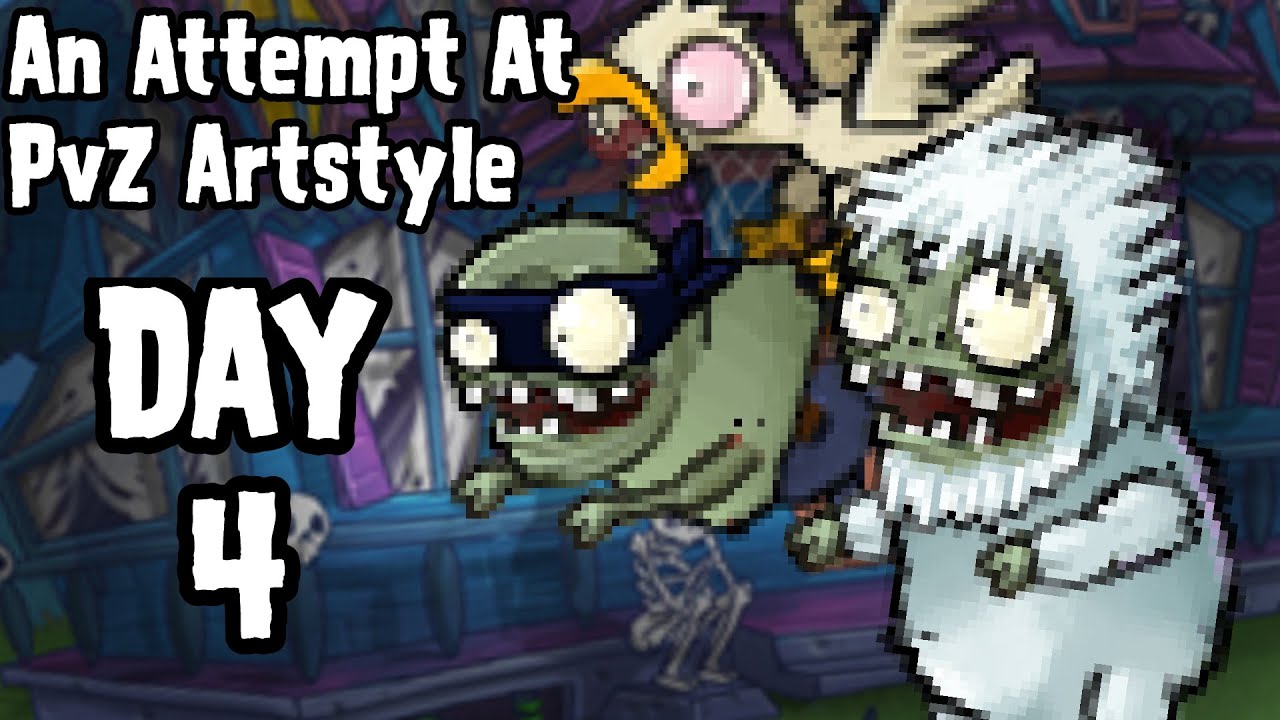 Trying To Draw PvZ1 Artsyle for a Month! Day 4: Flying Imp And Yeti Imp