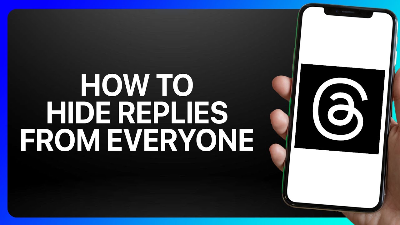 How To Hide Your Threads Replies From Everyone Tutorial