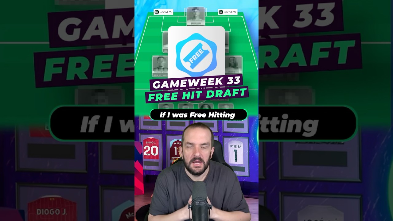 FREE HIT TEAM FOR DOUBLE GAMEWEEK 33 #fpl #fantasypremierleague #fpltips