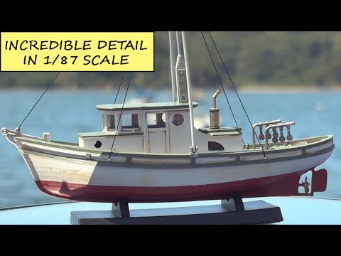 Incredible Detail in 1/87 Scale – Custom Fishing Boat Turnaround