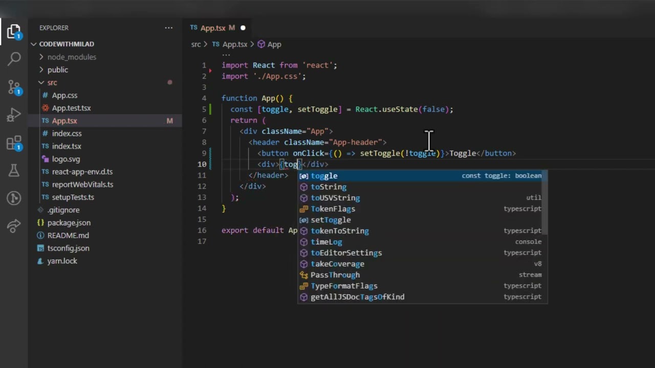 React Toggle Switch Button