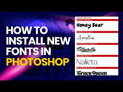 How To Download and INSTALL FREE NEW Fonts in PHOTOSHOP | Step By Step Guide