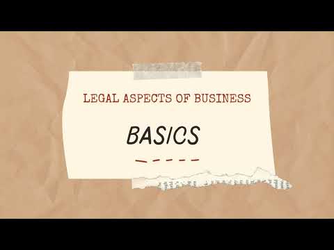 Legal Aspects of Business (Basics) explanation in Hindi for bcom/bms/bba/law in 10 MINUTES!!