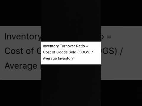 #day14 #financiallitracy inventory turnover ratio #stockmarket
