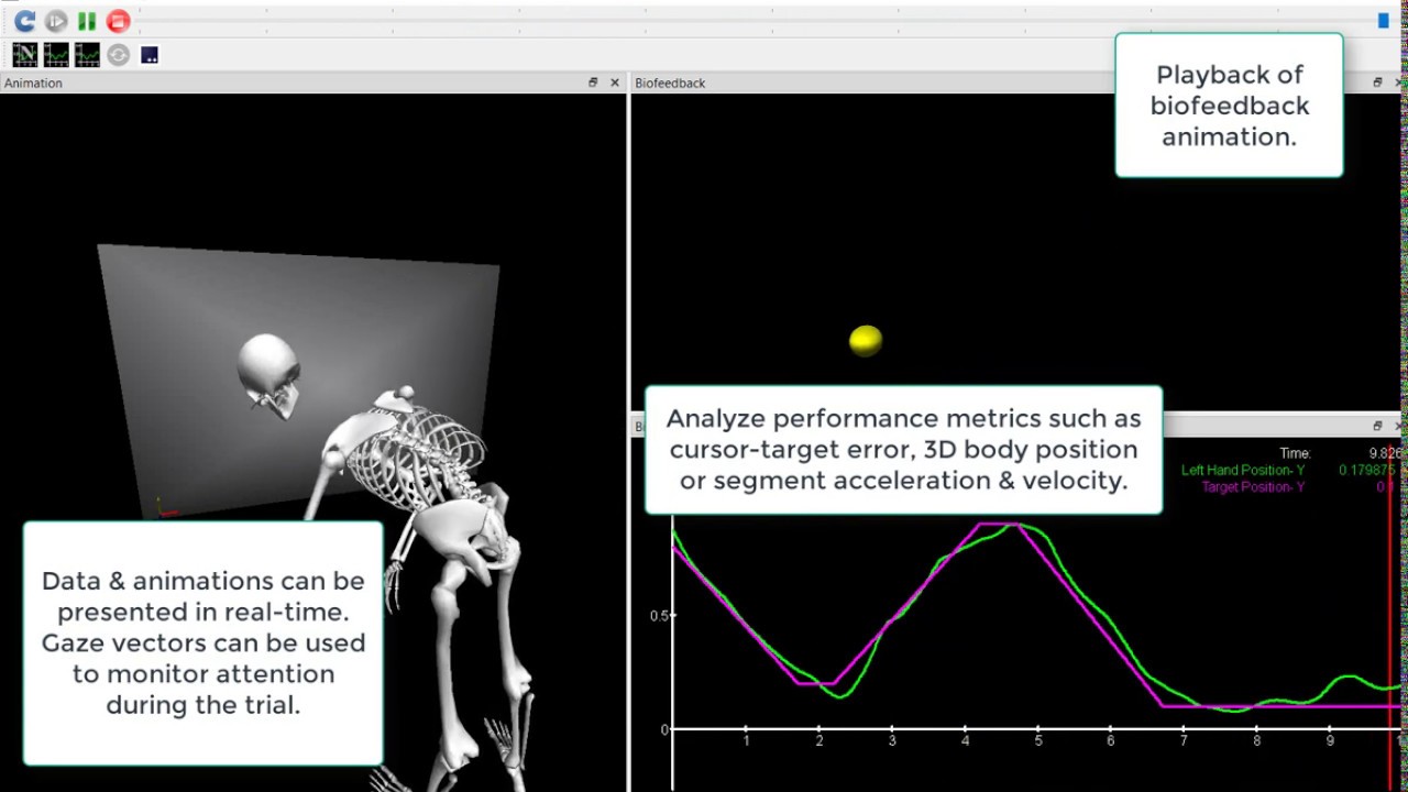 Biofeedback Reaching Protocol with Eye-tracking and Kinematics