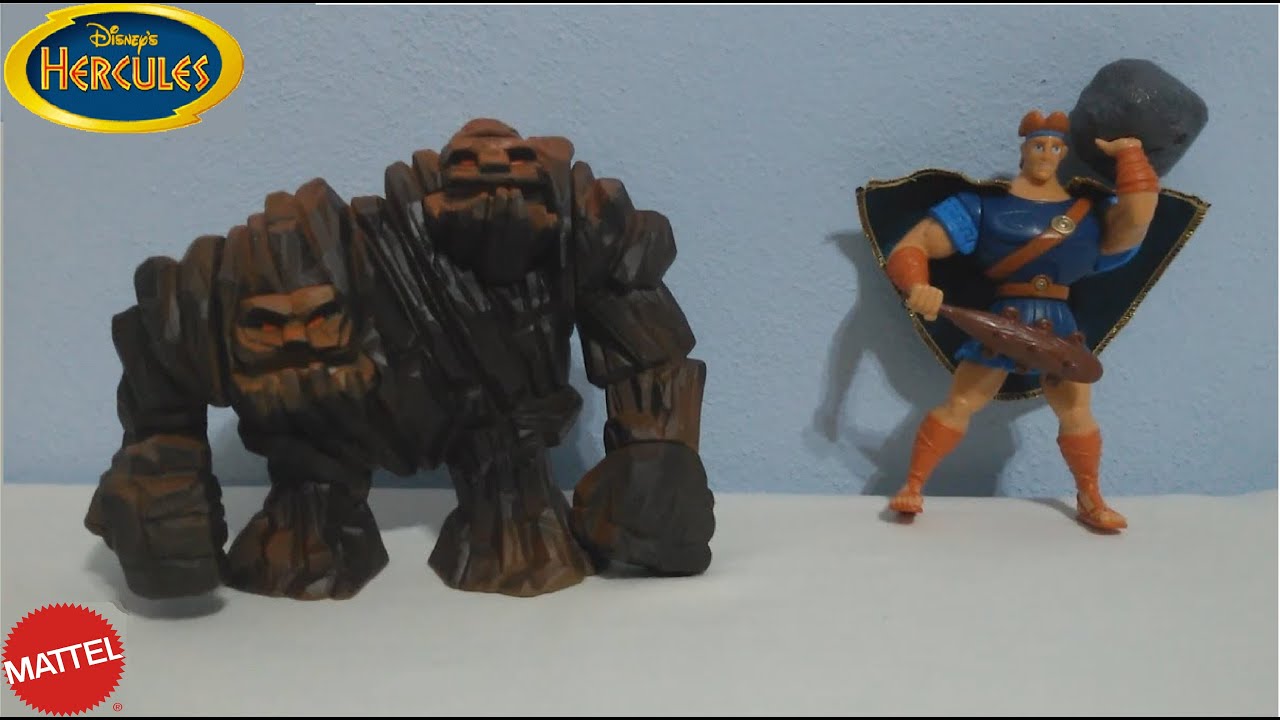 Mattel Disney's Hercules Rock Titan & Hercules Battle pack1997Playset toy figure Review Rare&Vintage