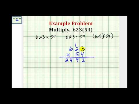 Example: Multiplying Whole Numbers | Math Help from Arithmetic through ...