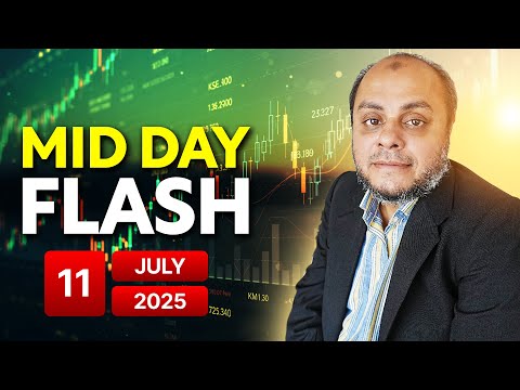 📈 Midday Flash 11 July 2025 | Textile Stocks in Focus | Interloop, KTML | DGKC , Nishat | Auto Sales