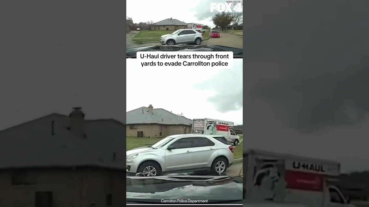 Police chase U-Haul driver through yards in Carrollton