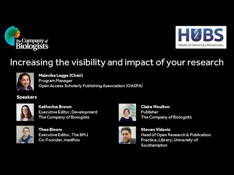 Webinar: Increasing the visibility and impact of your research