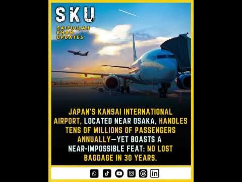 Japan’s Kansai International Airport Sets 30-Year Record of Zero Lost Luggage