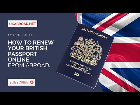 UK PASSPORT RENEWAL ONLINE - 1 MINUTE TUTORIAL