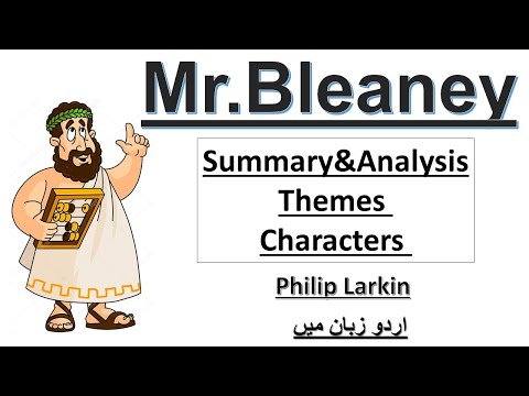 Mr.Bleaney Line by Line Translation in Urdu/Hindi | Critical Analysis of Mr.Bleaney Themes Character