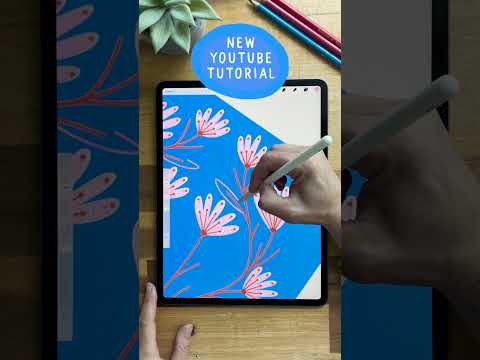 Create Seamless Patterns in Procreate (Easy Template) #repeatpattern #procreate #procreatetutorial