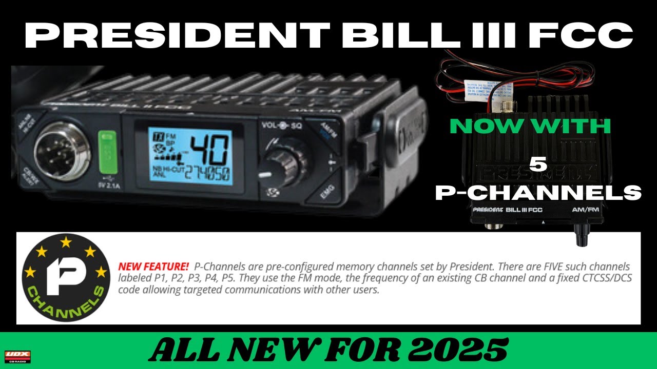 President BILL III FCC ALL New With 5 P- Channels (OVERVIEW) NEW FOR 2025
