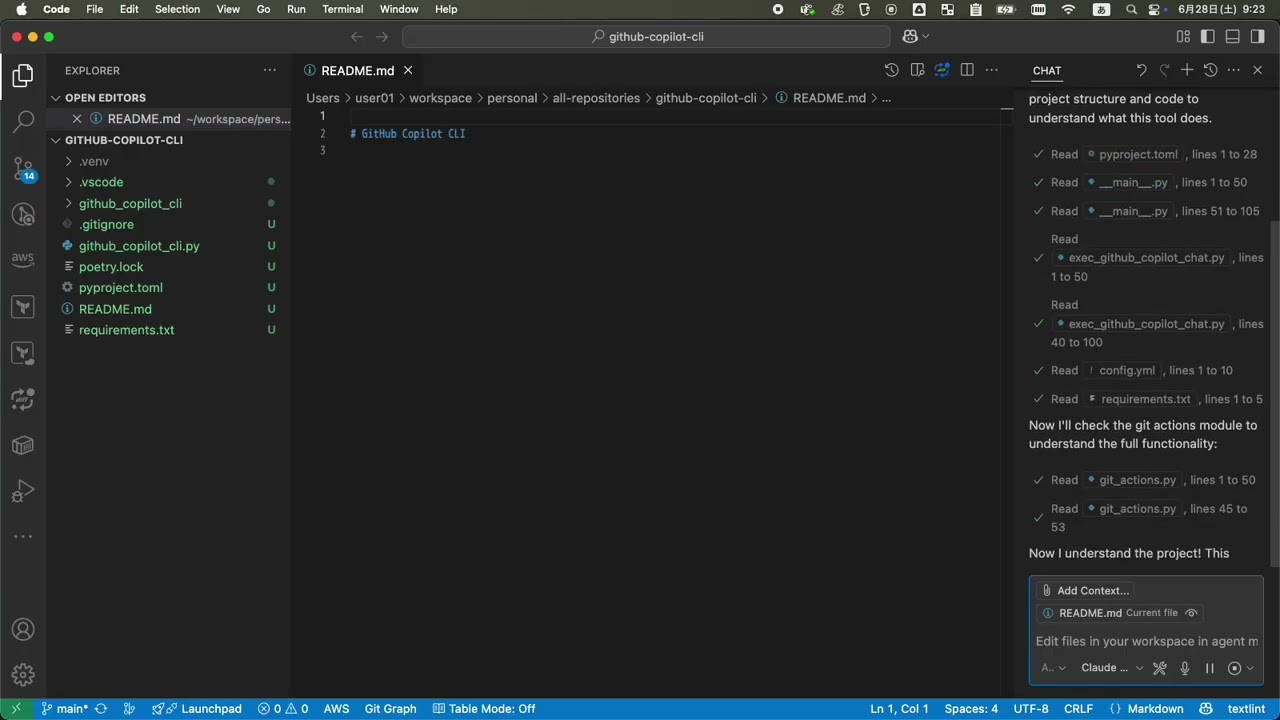 github copilot cli #1 (not official)