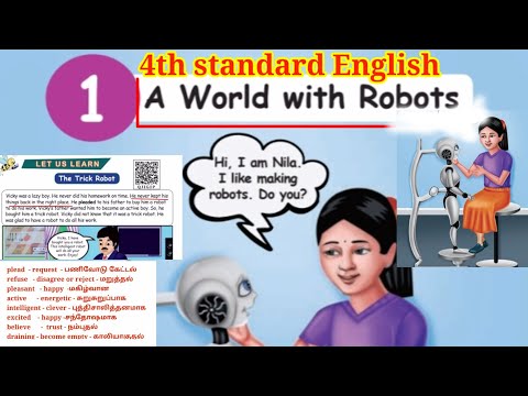 A Trick Robot fourth standard English lesson with tamil meaning @sivaselvilaksitha