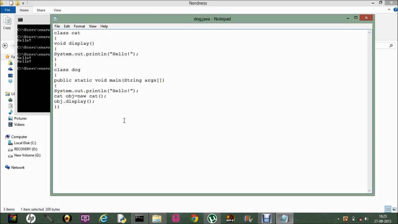 public static void main(String args[]) - The very basics of java