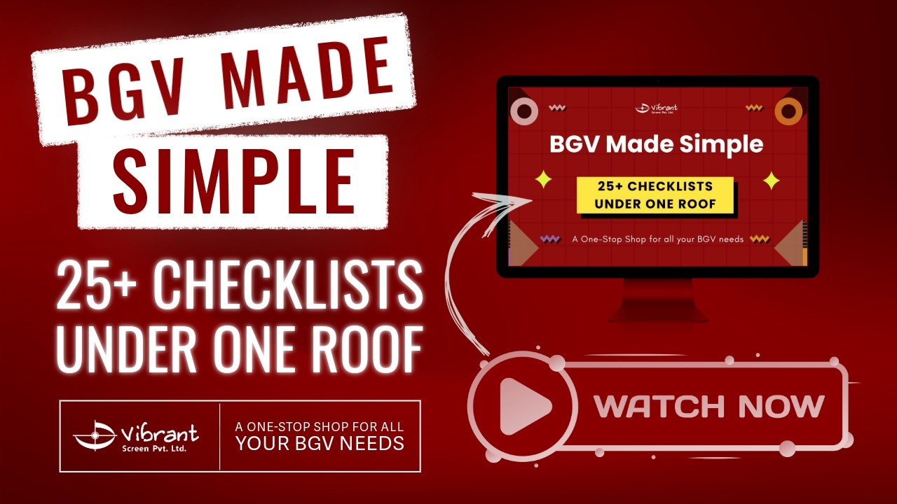 End-to-End Background Verification Solutions for Modern Hiring | 25+ BGV Checks | Vibrant Screen