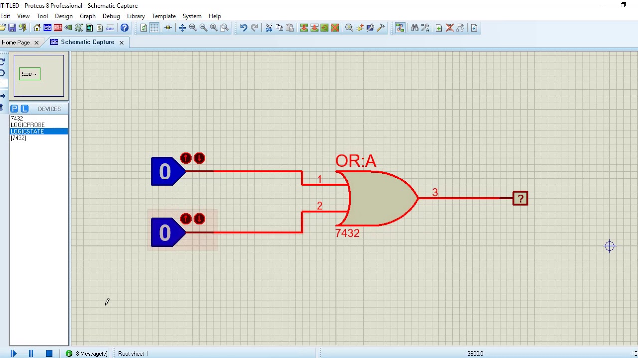OR gate Simulation Tutorial | Proteus Simulation Course |