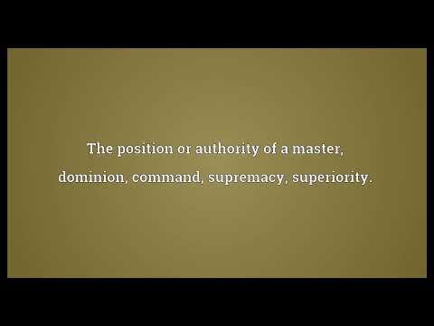 Mastery Meaning