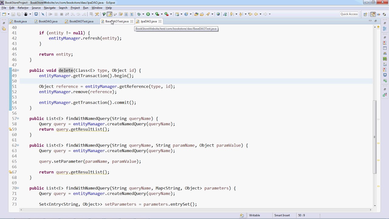 Lecture 66 - Implement delete method