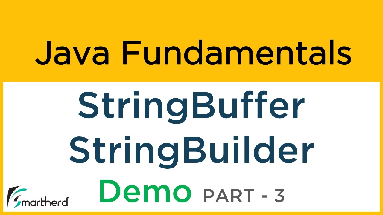 Java StringBuffer, StringBuilder example. Java Tutorial for Beginners #7.3