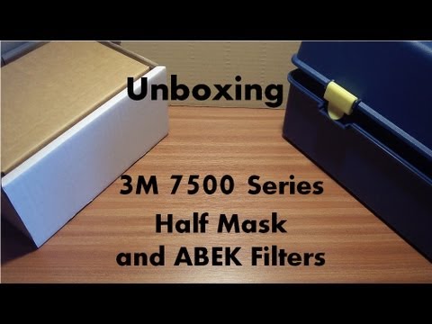 Unboxing - 3M 7500 Series Half mask and ABEK1 Vapor Filters