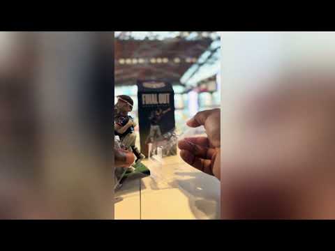 Unboxing the Jonah Heim Josh Sborz Texas Rangers World Series final out bobblehead