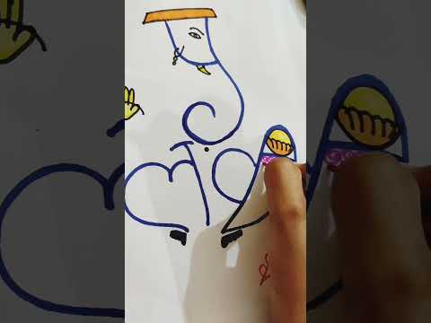 Ganpati Font Name Pallavi By Nikki's Art|| #shorts #marathicalligraphy #pallavi