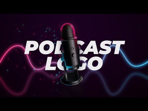 Podcast Microphone Logo Animation (After Effects)