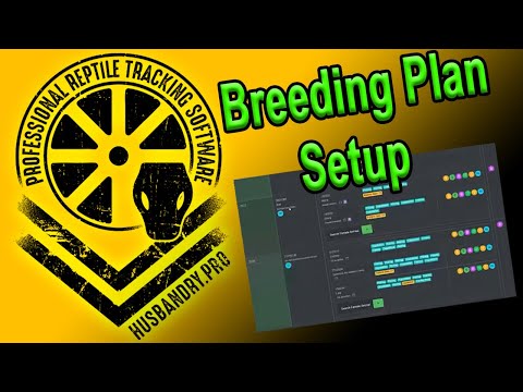 Husbandry Pro Breeding Plan Setup
