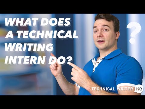 What Does a Technical Writing Intern Do?