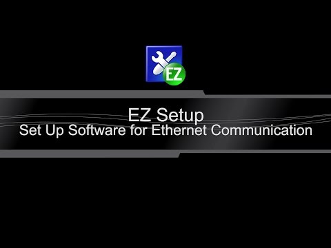 EZSetup Ethernet Connection: Using the wizard for communication...