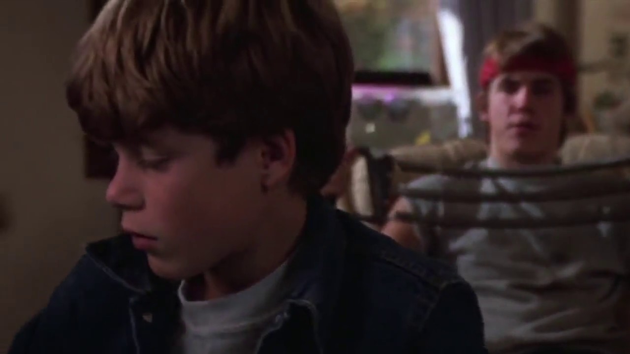 The Goonies—Brand gets tied to a chair/has the air let out of his tires