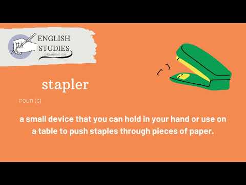 How to pronounce stapler