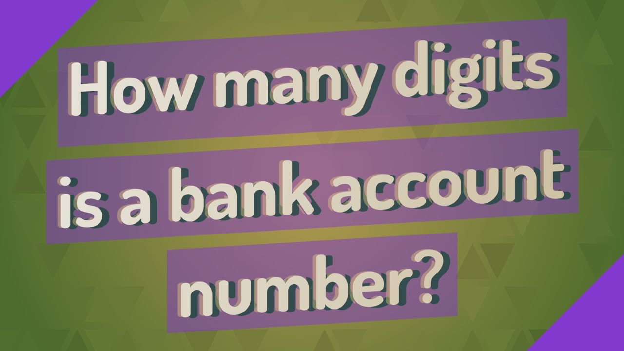 How Many Digits Is An Australian Bank Account Number EN General