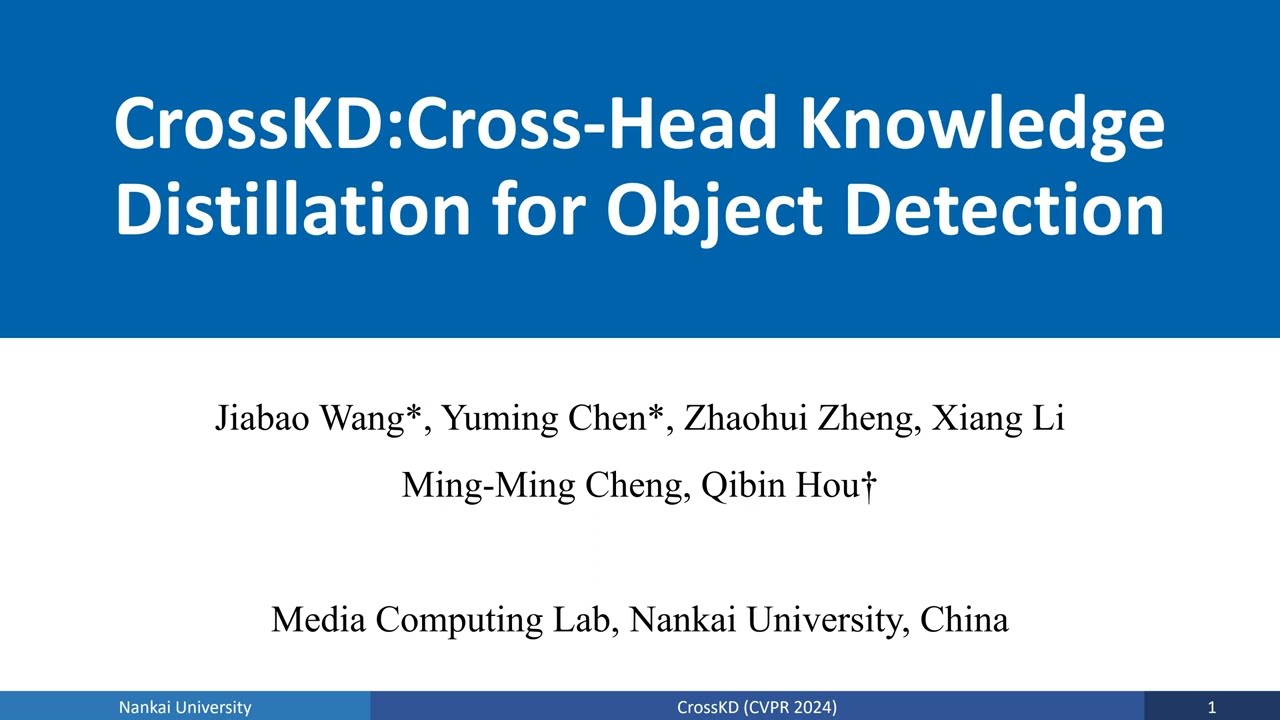 [CVPR2024] CrossKD: Cross-Head Knowledge Distillation for Object Detection