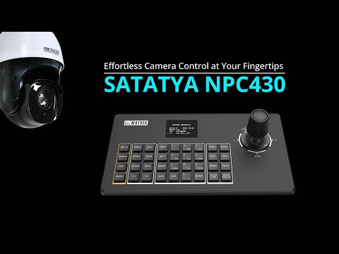 CCTV Keyboard Controller - Matrix Satatya NPC430 Network PTZ Controller ...