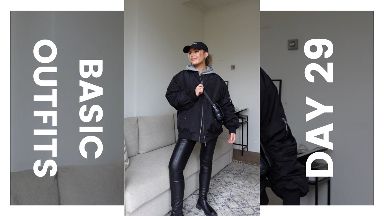 Bomber Jacket Outfit | 50 days of everyday basic outfits! #outfitideas #styling #dailyoutfits